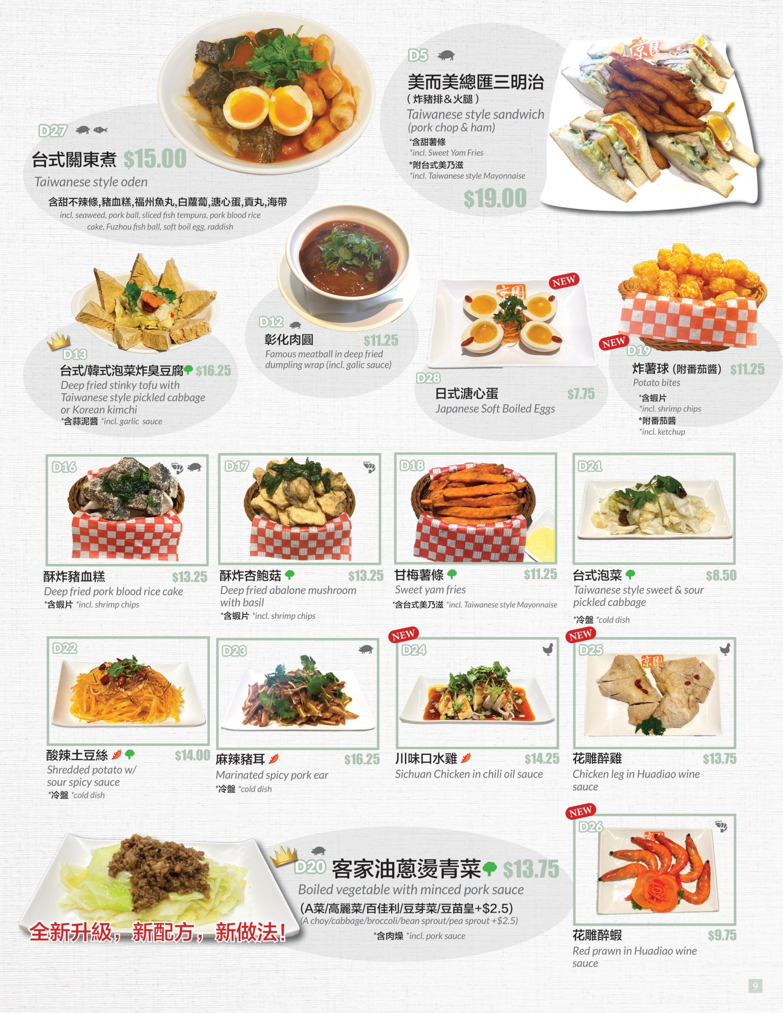 No. 1 Beef Noodle Menu - No. 1 Beef Noodle